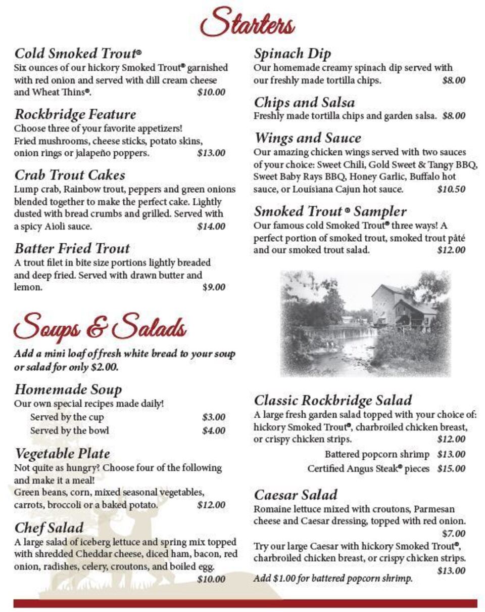 Casual Fine Dining | Rainbow Trout & Game Ranch | Rockbridge, MO
