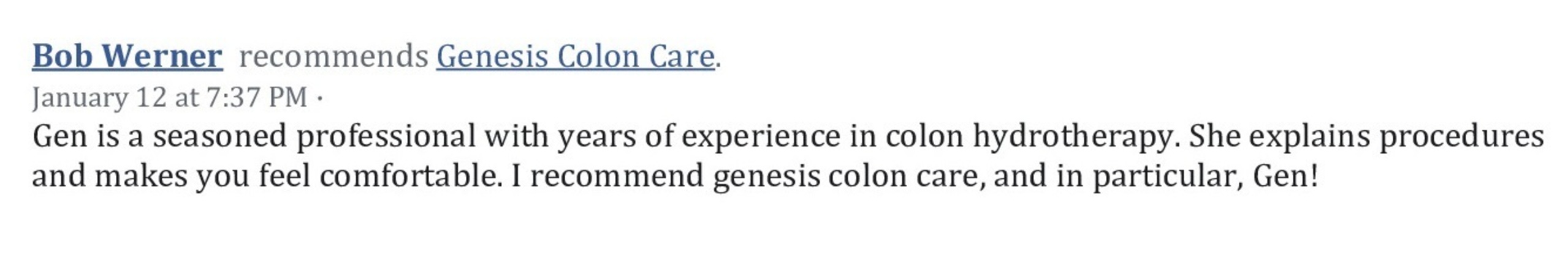 Colon Hydrotherapy | Genesis Colon Care