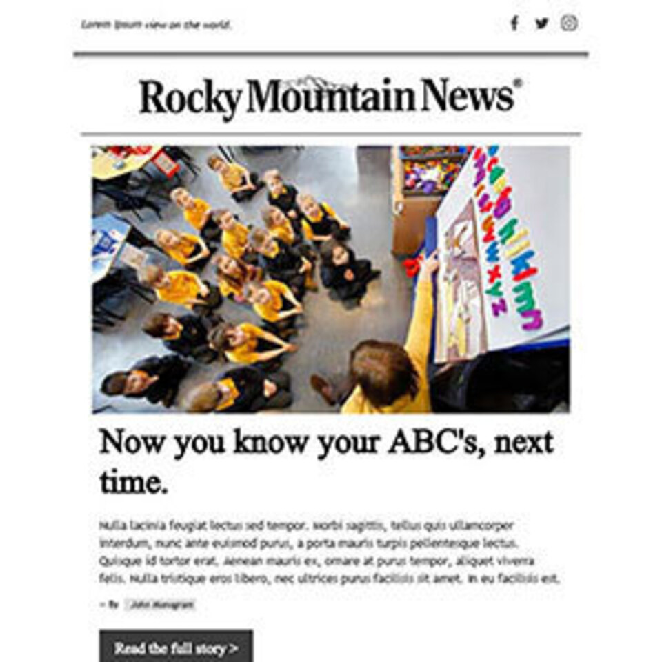 Email Layouts
